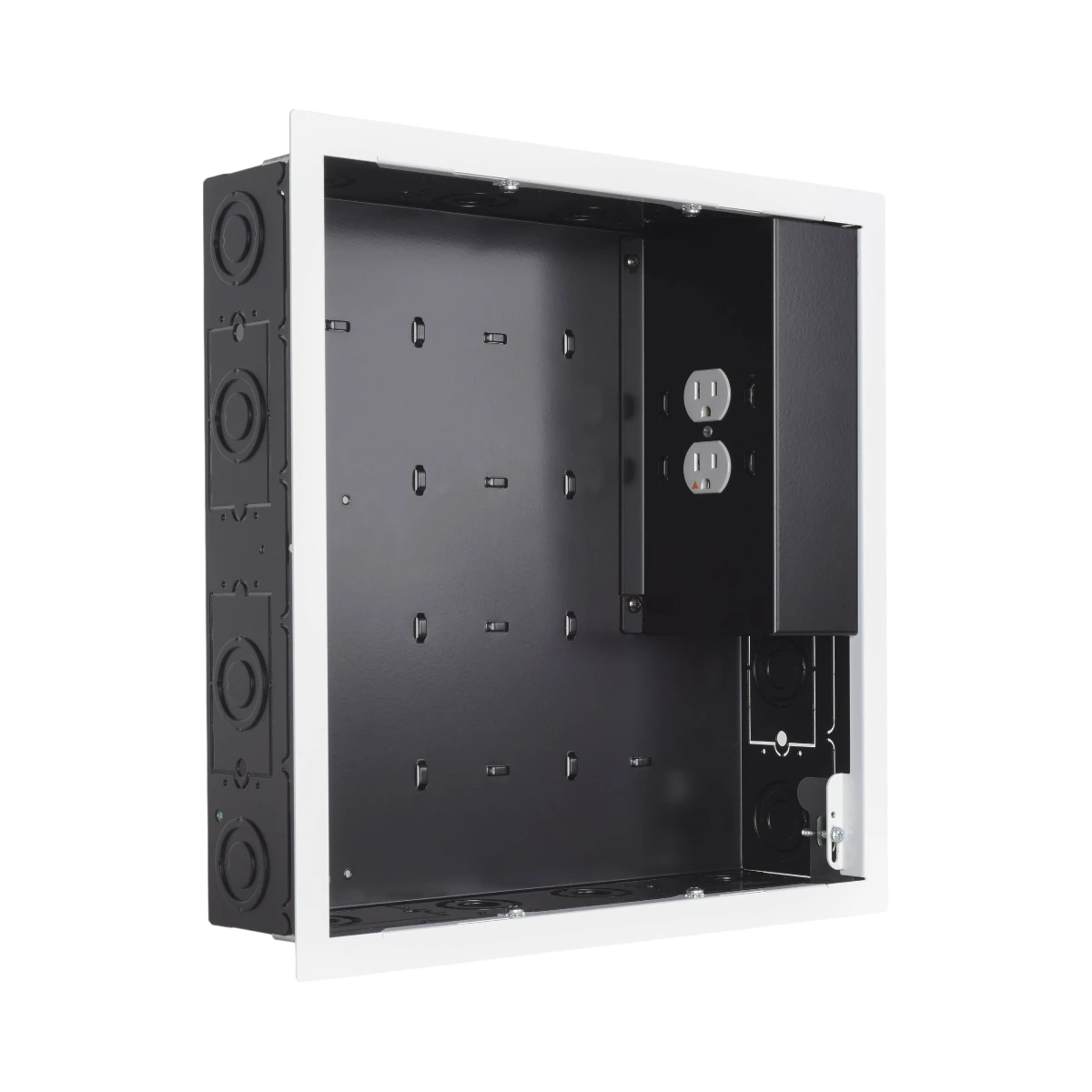 Chief PAC526 In-Wall Storage Box with 2-Receptacle Filter & Surge Prot ...